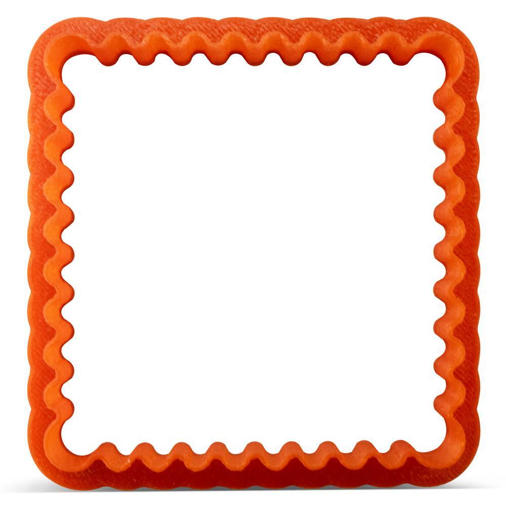 Frilly Square Cookie Cutter 3 in PC0464 | Cookie Cutter Experts Since ...