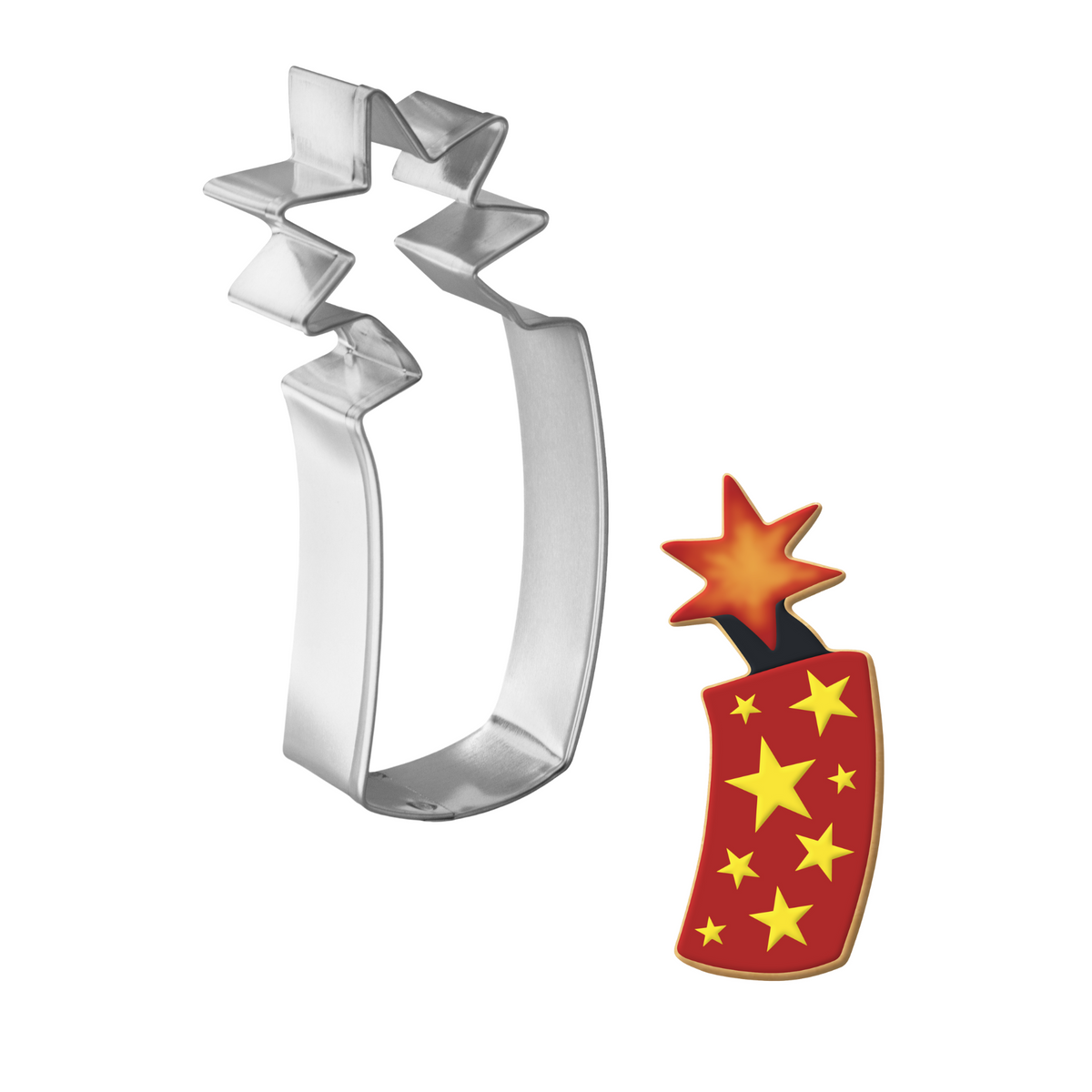 Firecracker Cookie Cutter – 4" Patriotic Celebration & Holiday Baking ...