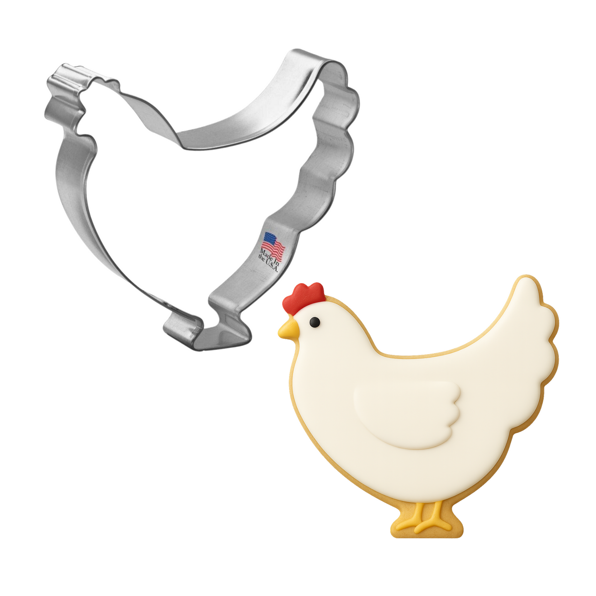 Chicken Cookie Cutter 3.75 in B1186 | Animals | Farm — CookieCutter.com