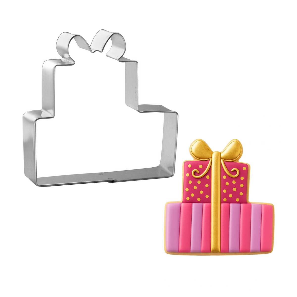 Stacked Gift Boxes Cookie Cutter 3.75 in B1173 | Cookie Cutter Experts ...