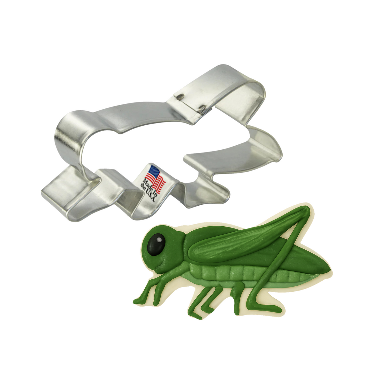 Grasshopper Cookie Cutter – 3.5" Bug-Themed Nature Baking Tool ...