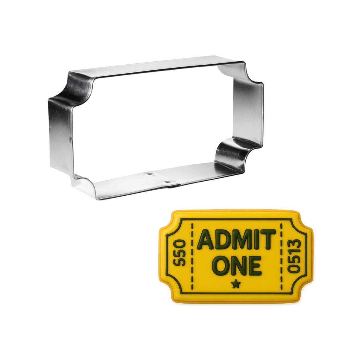 Ticket Plaque Cookie Cutter 3.75 in | Birthday | Adventure ...