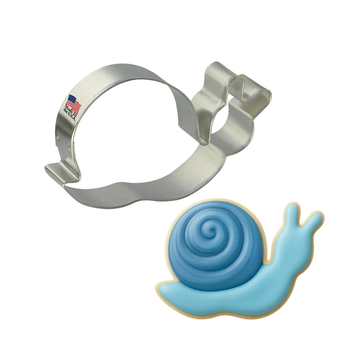 Snail Cookie Cutter – 4" Garden & Nature-Themed Baking Tool ...
