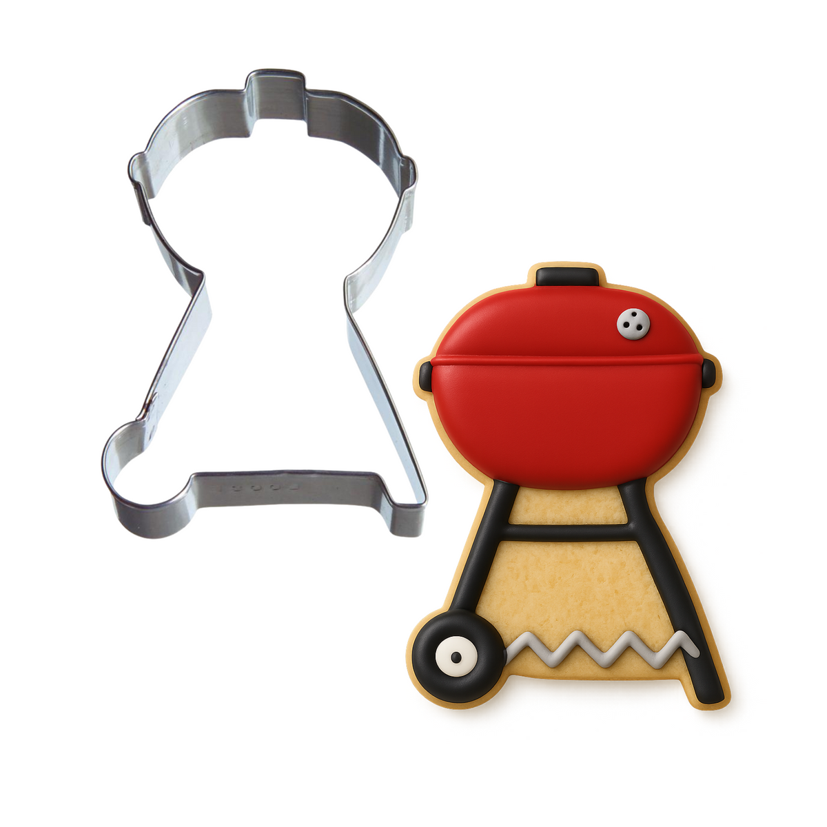 Charcoal Grill Cookie Cutter – 3.5" BBQ & Father’s Day Baking Tool ...