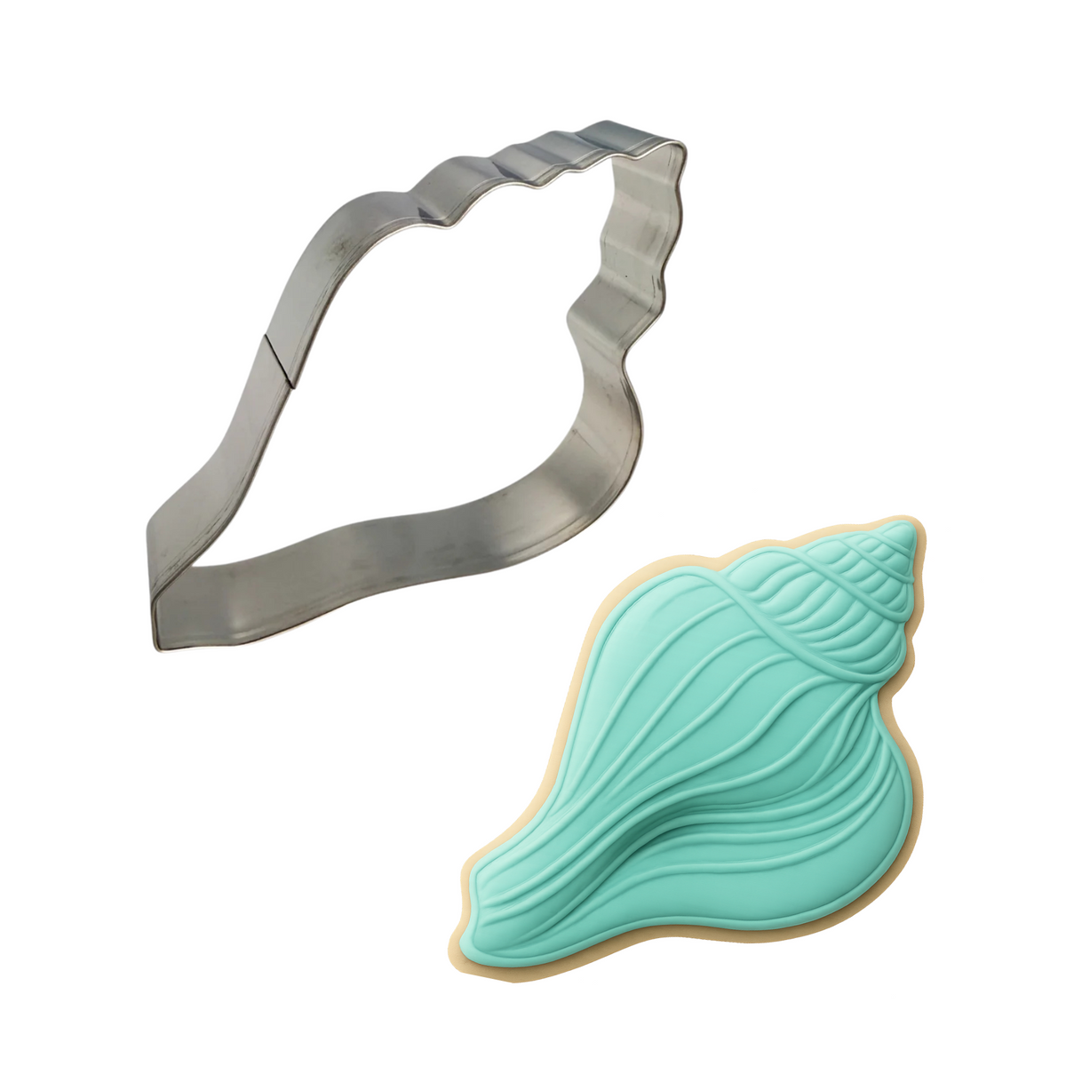 Conch Shell Cookie Cutter – 4" Sea Shell & Beach-Themed Baking Tool ...