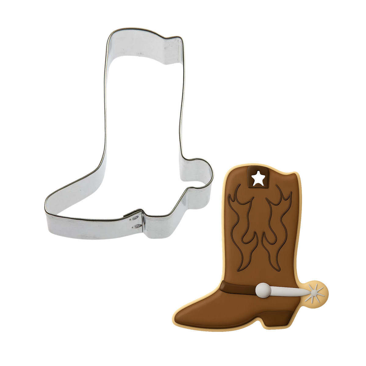 Cowboy Boot Cookie Cutter 3.25 in | Western — CookieCutter.com